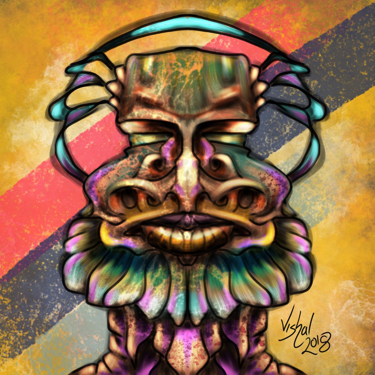 Drawing 100 Portraits with Krita - Milestone 15 - Vishal K Bharadwaj